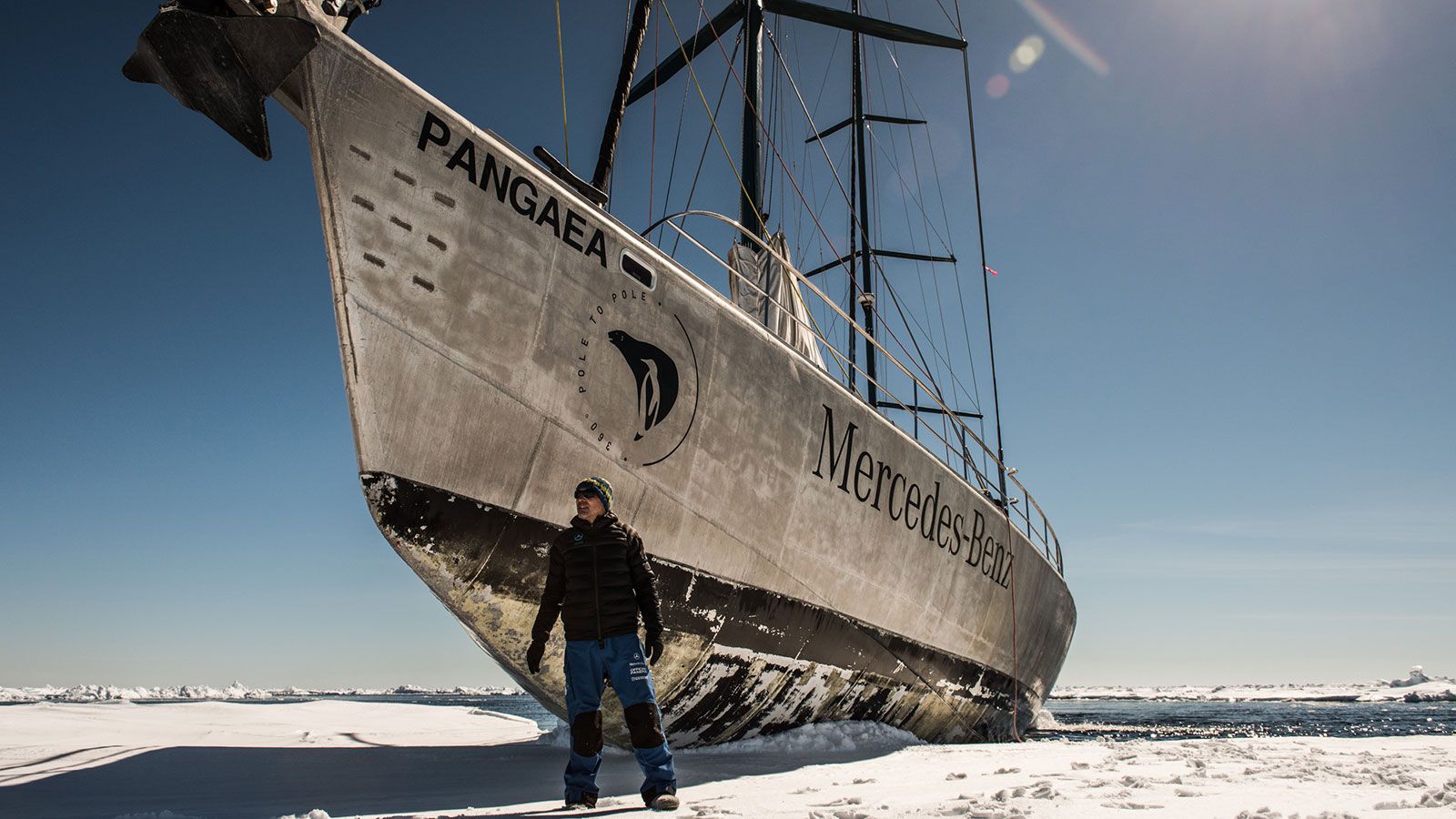 On board with adventurer Mike Horn, owner of Pangaea